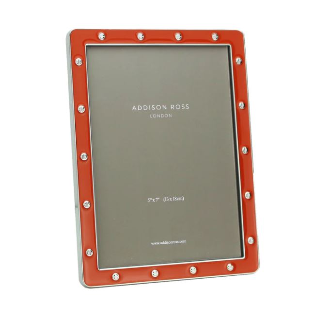 Addison Ross Locket Orange and Silver Frame — Domani Home